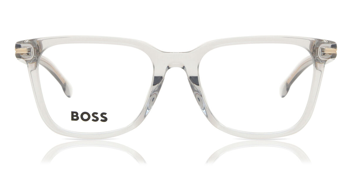 Boss 1541/F Asian Fit KB7 Eyeglasses in Transparent Dark Grey ...