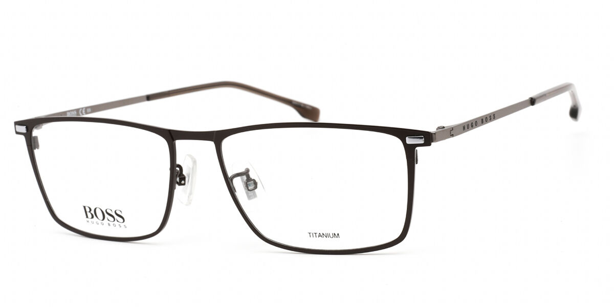 Boss by Hugo Boss Boss 1239/F Asian Fit YZ4 Glasses Matte Dark Brown ...