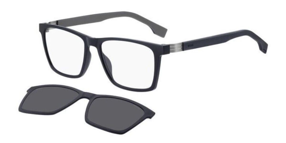 Lunettes Boss 1576/CS with Clip-On XW0/M9 Bleu Foncé | Easylunettes