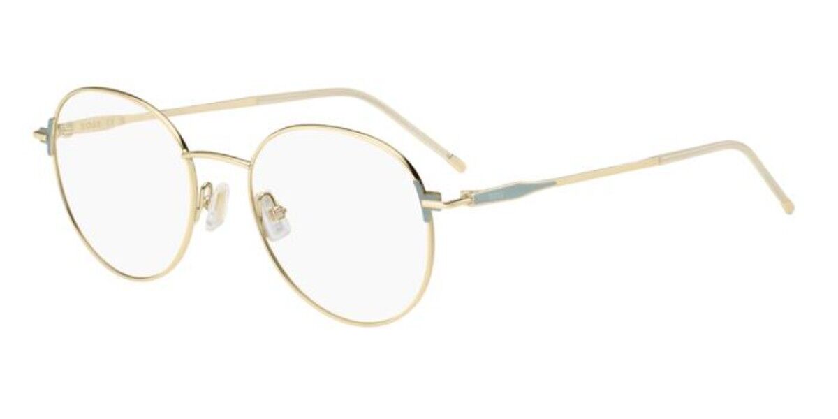 BOSS 1710 PEF Glasses Gold Mint Green Laminate | VisionDirect Australia
