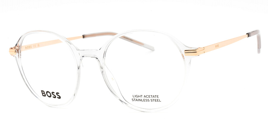 Boss 1664 FT3 Eyeglasses in Transparent Light Grey | SmartBuyGlasses USA