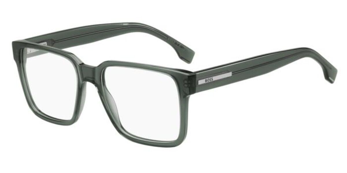 BOSS 1898 1ED Square Transparent Grey Green Frame Eyeglasses ...