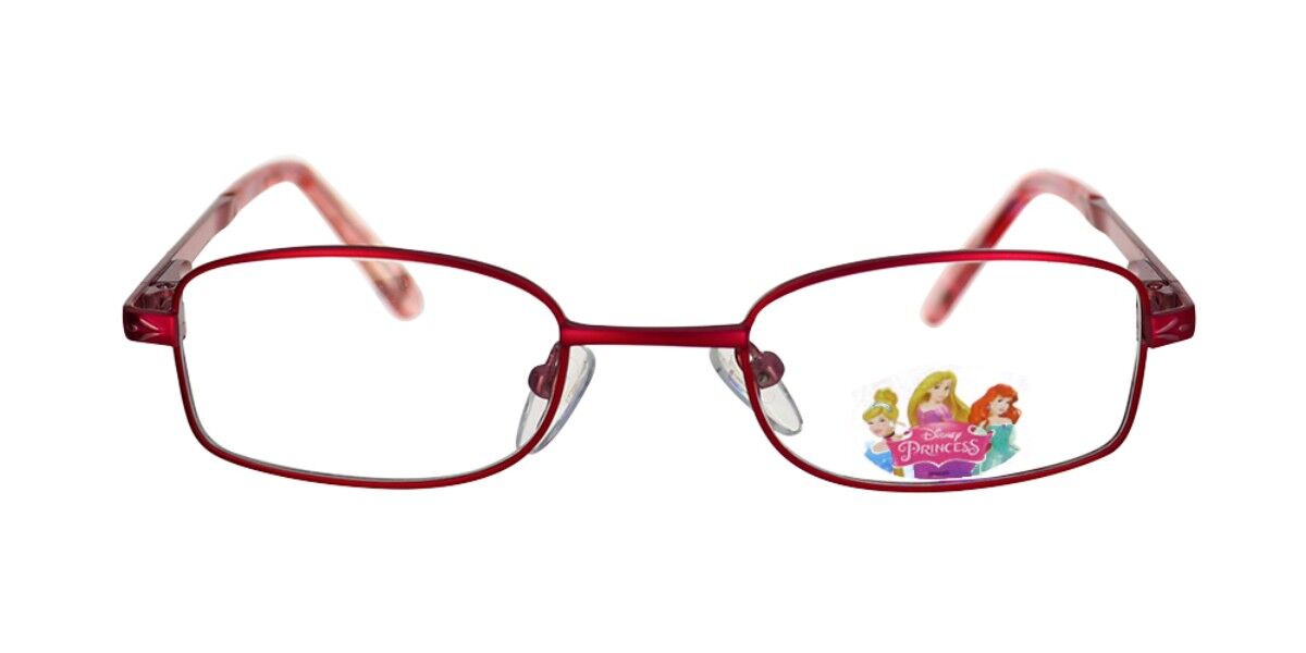 Disney Princess DPMM006 Kids C11 Rectangle Red On Dark Pink Eyeglasses ...