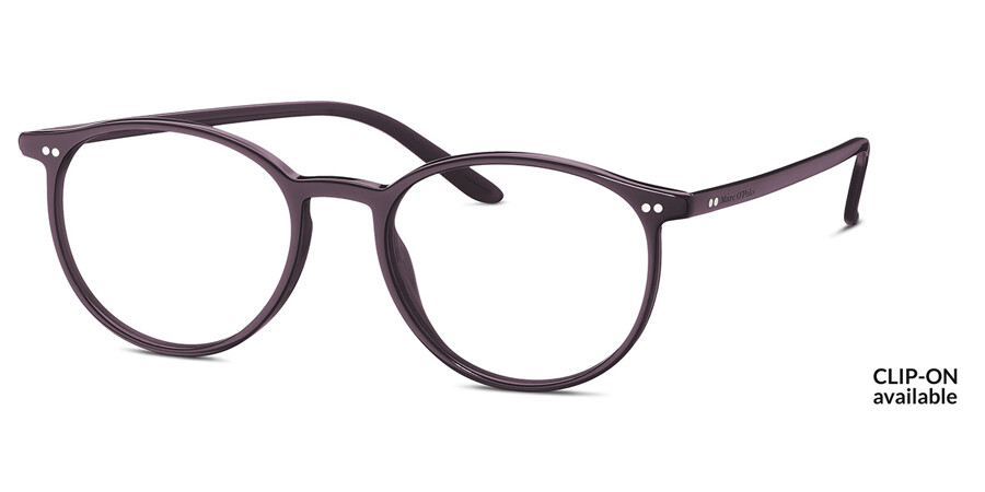 Marc O'Polo 503084 with Clip-on 54 Oval Red/Rose/Violet Frame ...