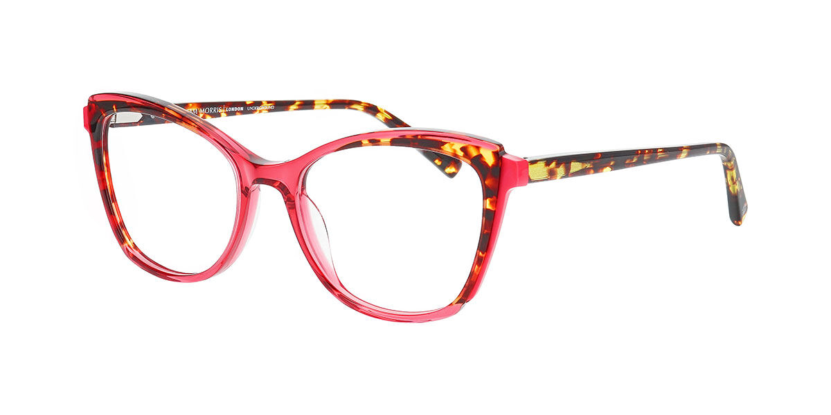 William Morris BRICK 1 4325 Cat Eye Transparent Medium Pink/Tortoise ...