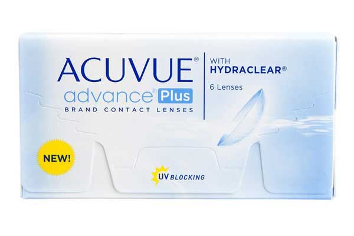 Acuvue Advance Plus 6 Pack 1 2 Weeks Disposable Contact Lenses ...