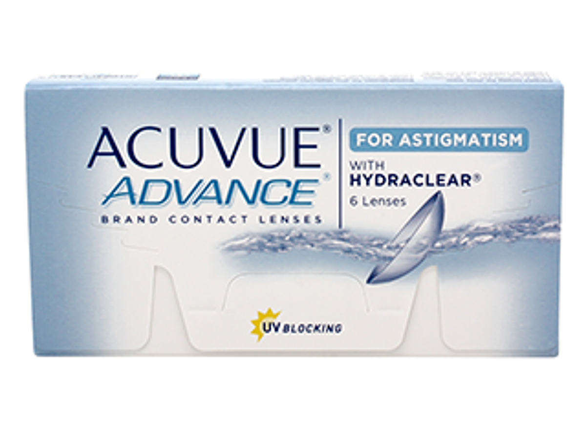 Acuvue Advance for Astigmatism 6 Pack 1 2 Weeks Disposable Contact ...