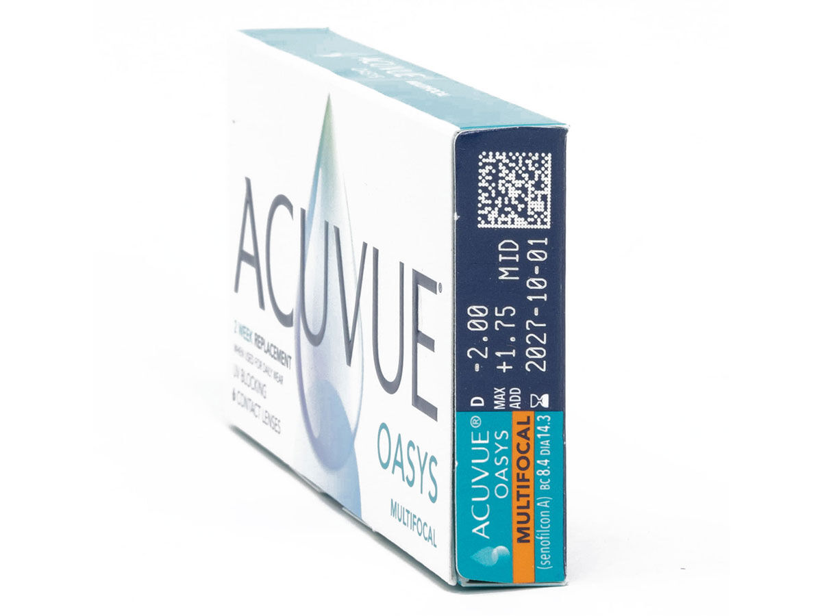 Acuvue Oasys Multifocal 6 Pack 1 2 Weeks Disposable Contact Lenses ...