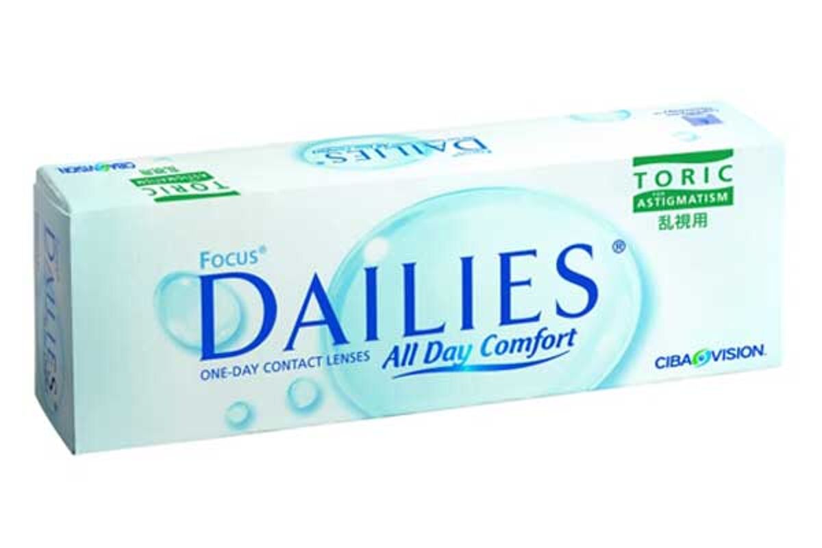 Focus Dailies Toric Monthly Disposable Contact Lenses Visiondirect