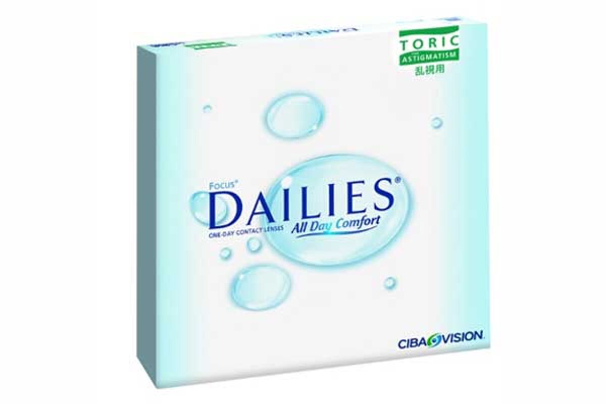 Focus Dailies Toric 90 Pack Daily Disposable Contact Lenses ...