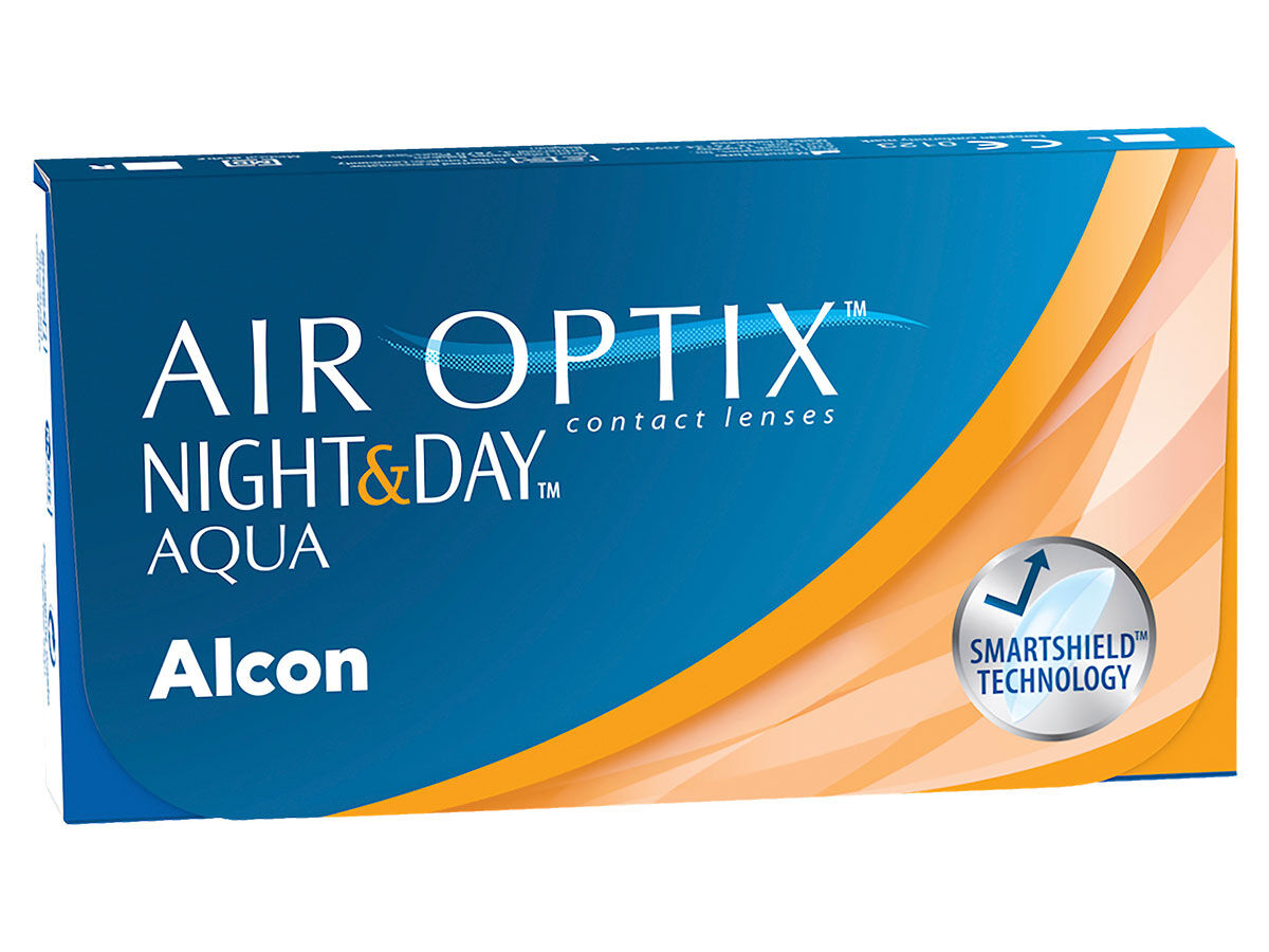 Air Optix Night & Day Aqua 6 Pack Monthly Disposable Contacts ...
