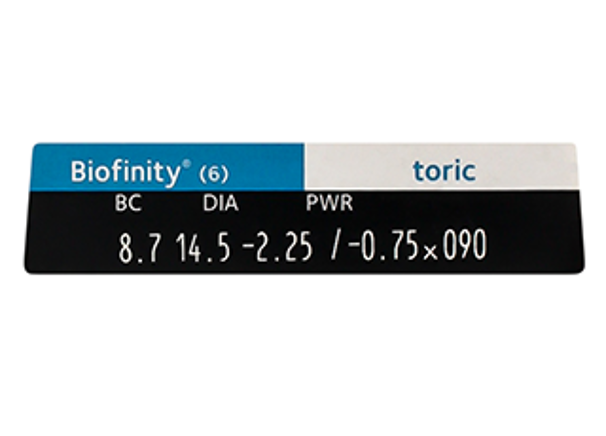 Biofinity Toric 6 Pack Monthly Disposable Contact Lenses | VisionDirect ...