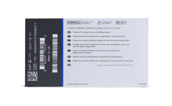 Biofinity Multifocal 6 Pack Monthly Disposable Contact Lenses ...