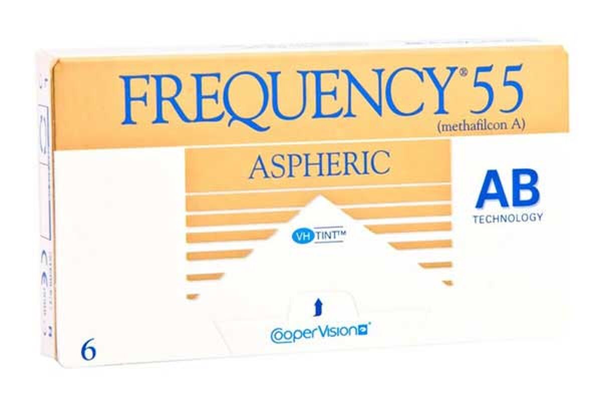 Frequency 55 Aspheric Monthly Disposable Contact Lenses | VisionDirect ...