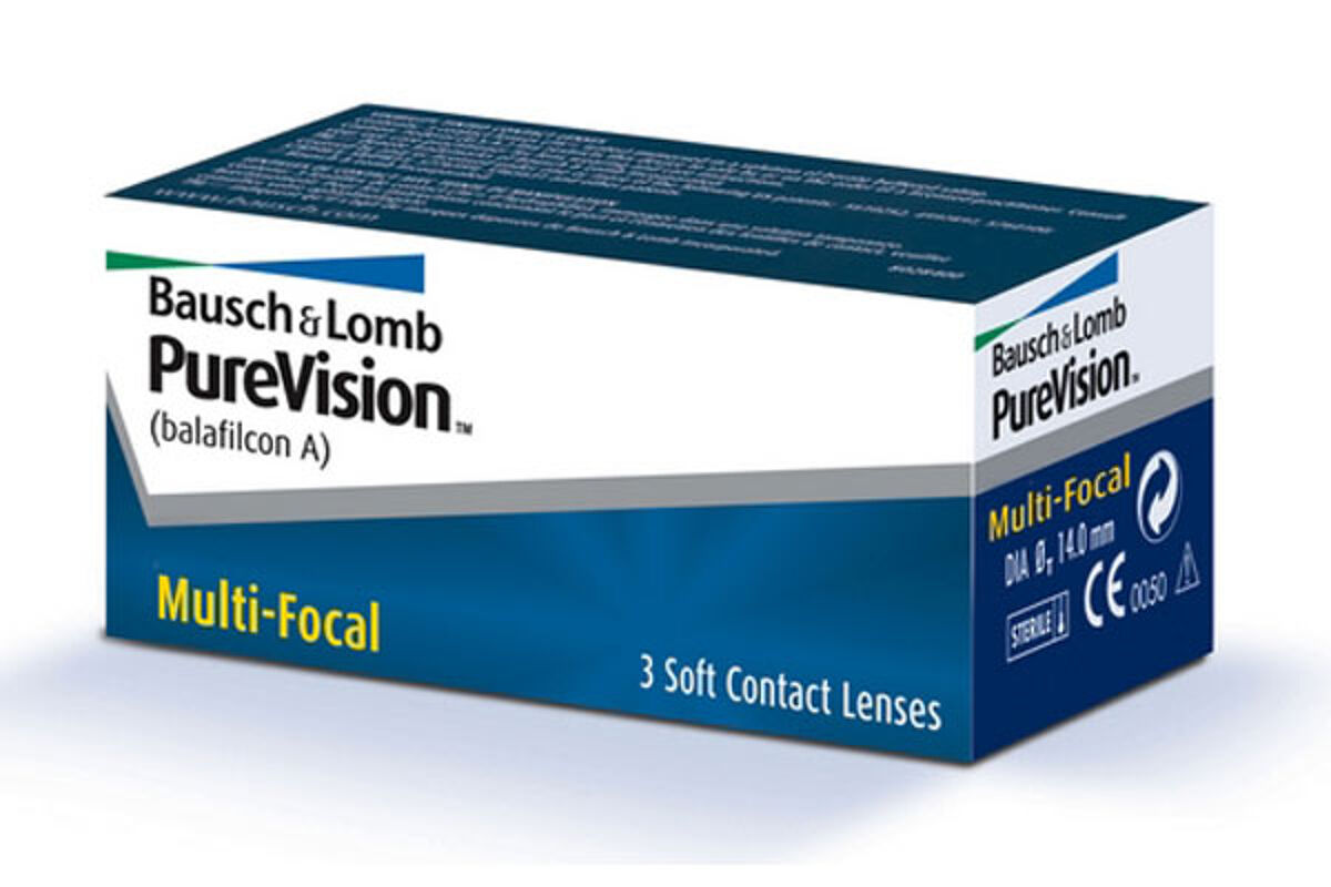 PureVision Multifocal 3 Pack Monthly Disposable Contact Lenses ...