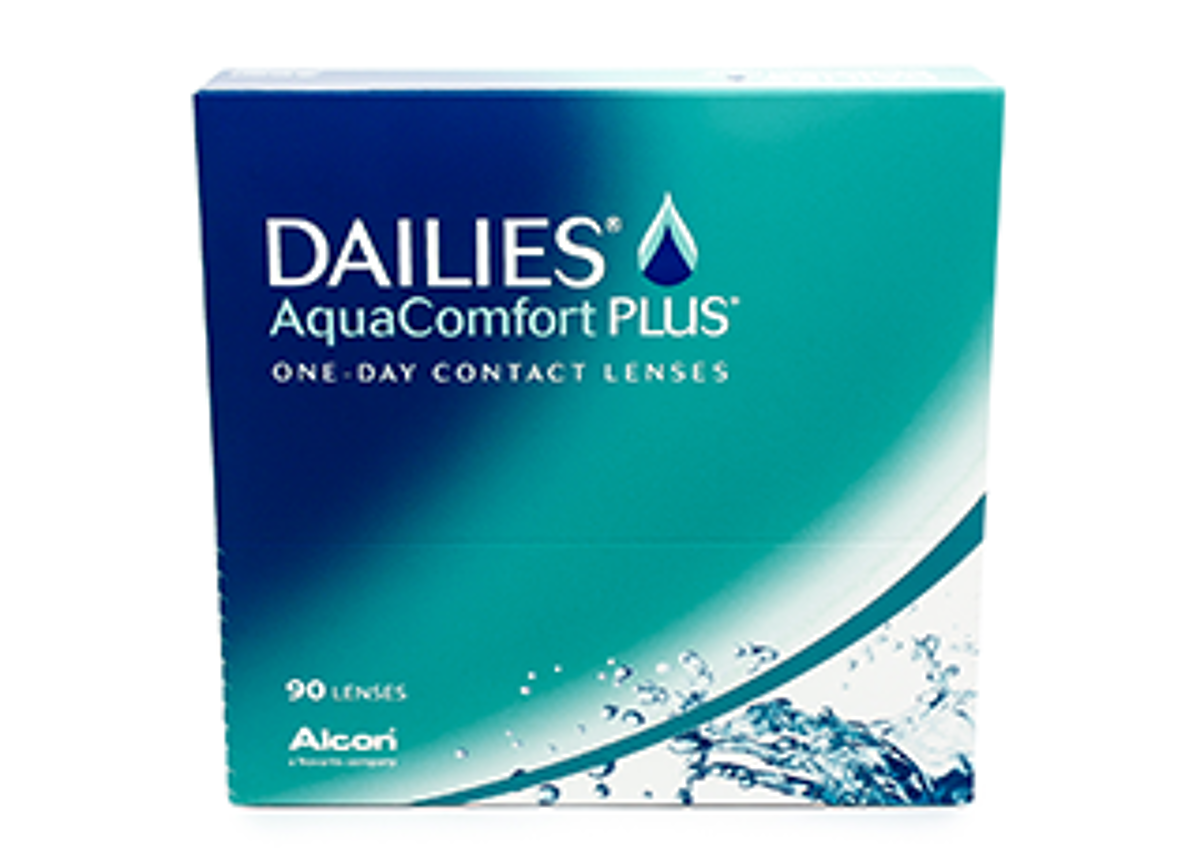 Dailies AquaComfort Plus 90 Pack Daily Disposable Contact Lenses ...