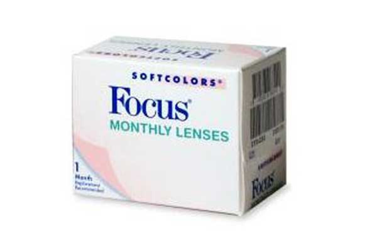Focus Monthly Softcolors 6 pack Monthly Disposable Contact Lenses ...