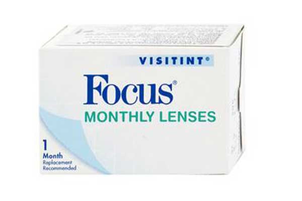 Focus Monthly Toric Visitint 6 pack Monthly Disposable Contact Lenses ...