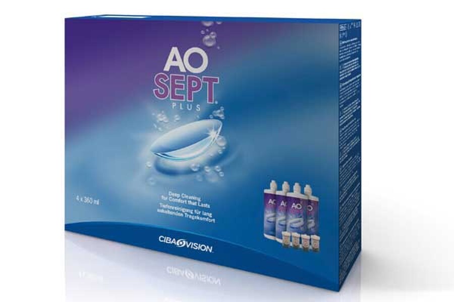 Aosept Plus 4 x 360ml Eye Care Solution Contact Lenses | VisionDirect Australia