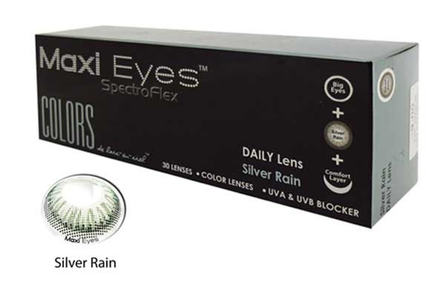 Maxi Eyes Daily Disposable Silver Rain 30 Pack Daily Disposable ...