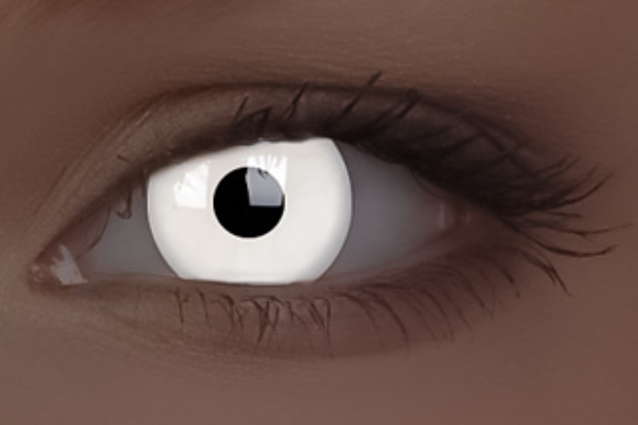 ColourVue Glow Lenses - Glow White 2 Pack Yearly Disposable Contact ...