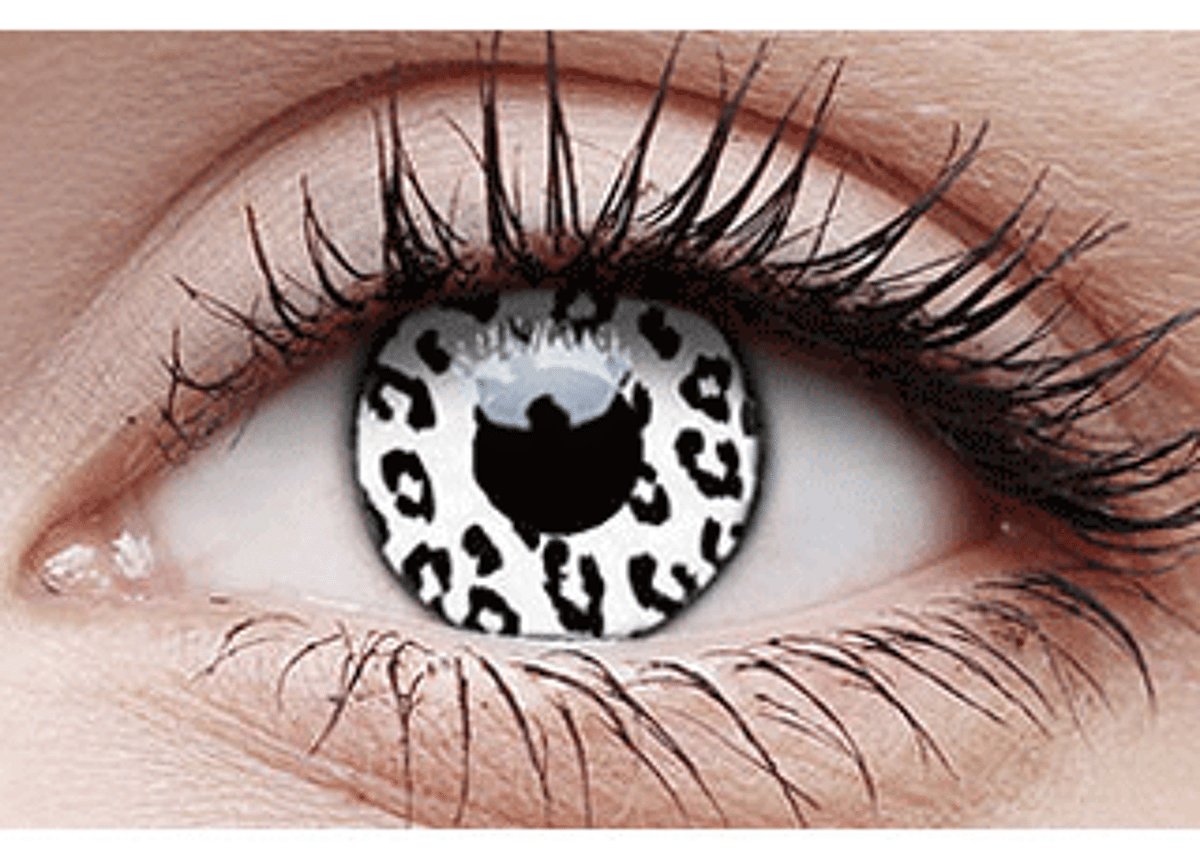 ColourVue Glow Lenses - Glow White Leopard 2 Pack Yearly Disposable ...