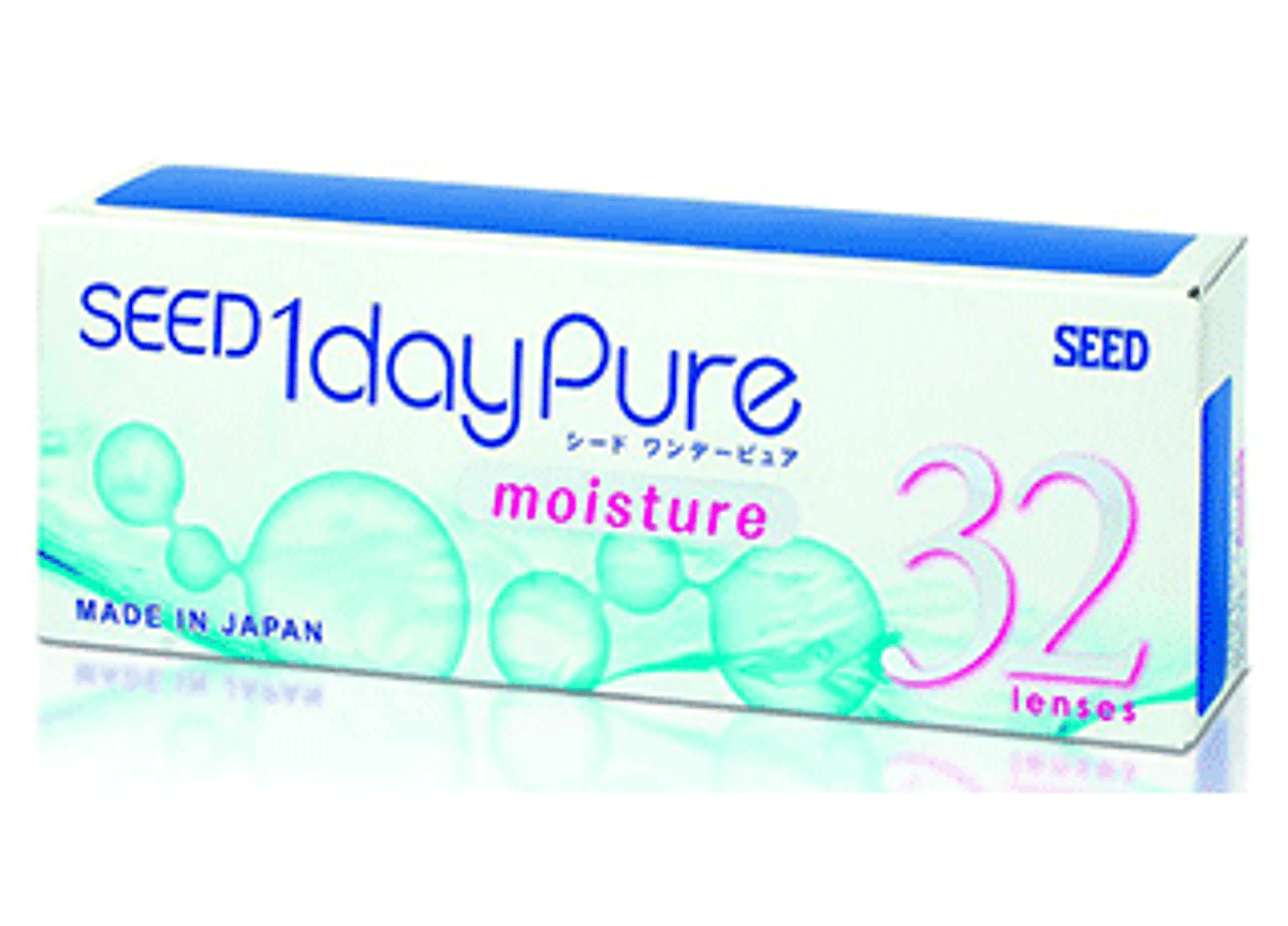 SEED 1 Day Pure 32 Pack Daily Disposable contacts | VisionDirect AU